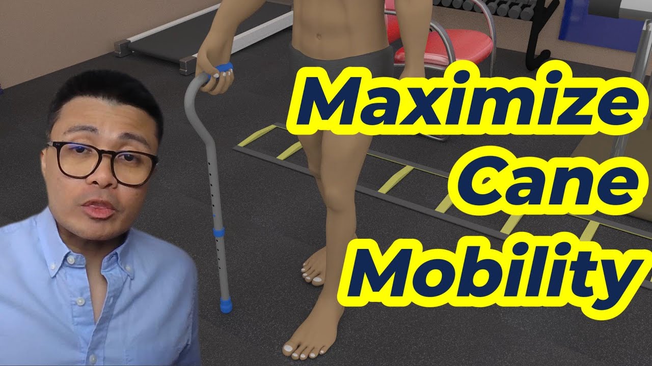 Mastering Single Tip Cane use after Hip/Knee Replacement - YouTube