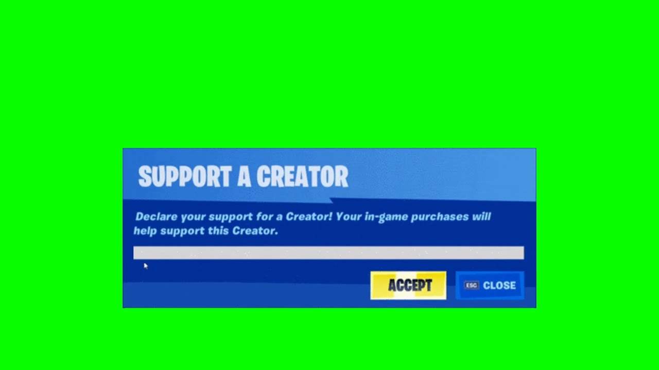 SUPPORT A CREATOR! 6 free Fornite template animations on green screen ...