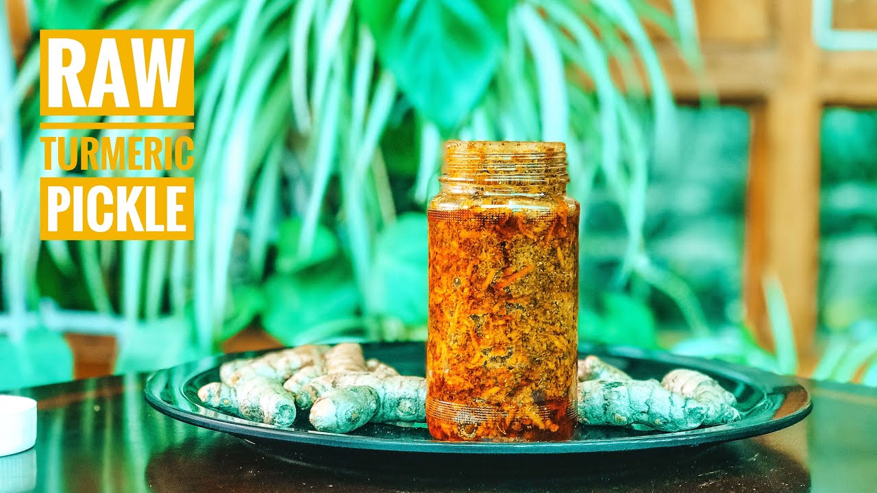 Fresh Turmeric Pickle | Kachi Haldi Achar Recipe | कच्ची हल्दी अचार ...