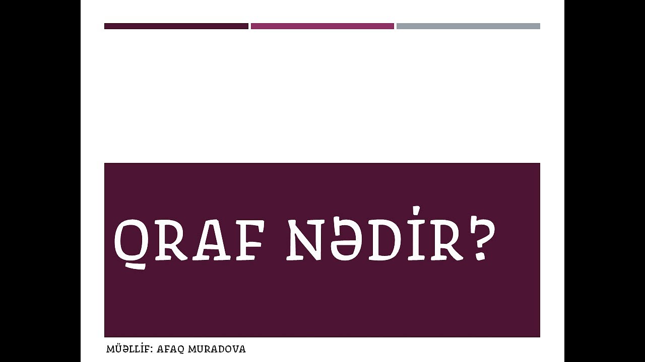 Qraf informasiya modeli - YouTube