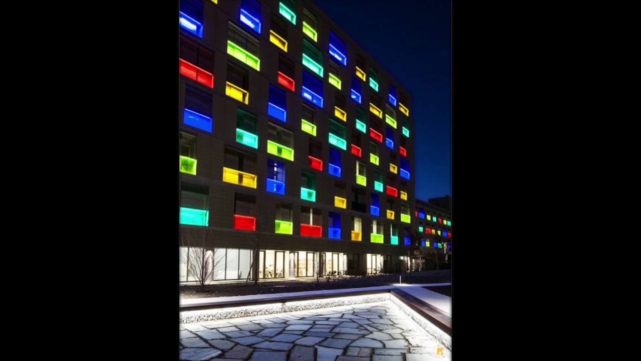 Lighting Show Design for facade building - Dance of light - YouTube