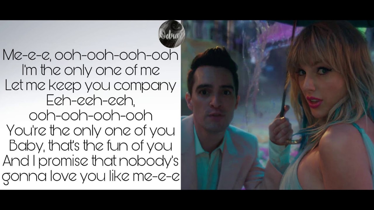 Taylor Swift ft. Brendon Urie - Me! (Lyrics & Audio HD) - YouTube