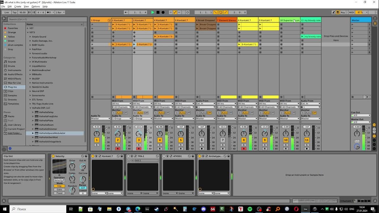 Experimenting with Shoegaze. Ableton - YouTube