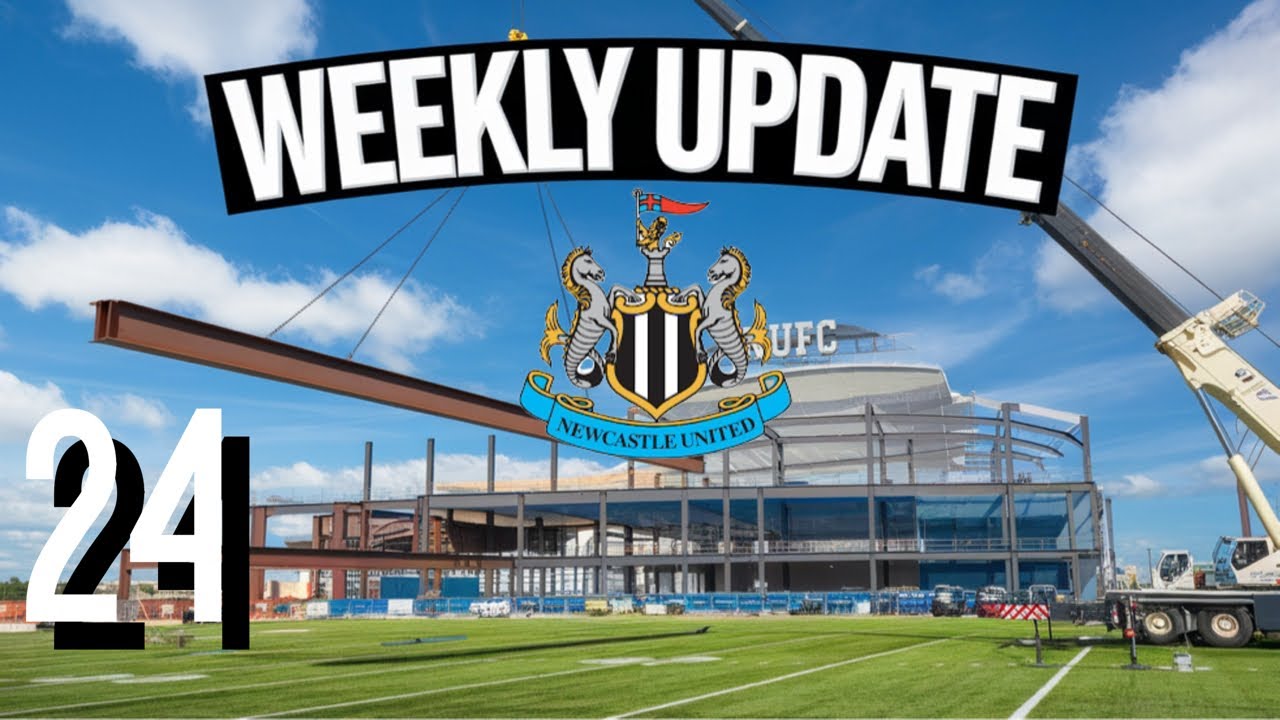 NUFC Fan Zone Construction progress! weekly update part 24 - YouTube