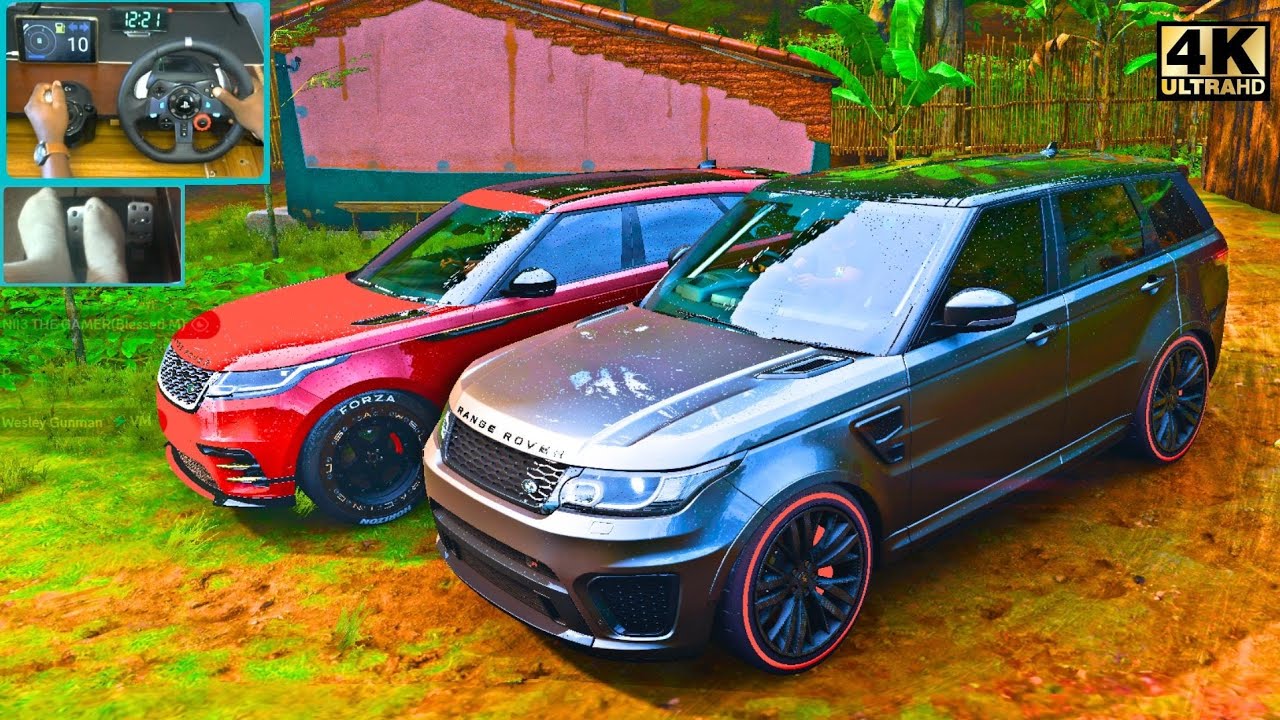 Range Rover Convoy Drive in Forza Horizon 5 | Realistic Wheel Gameplay ...