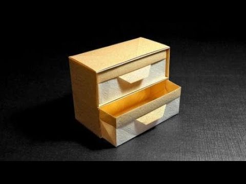 Pull Out Drawers Origami : Wonderfully Made - YouTube