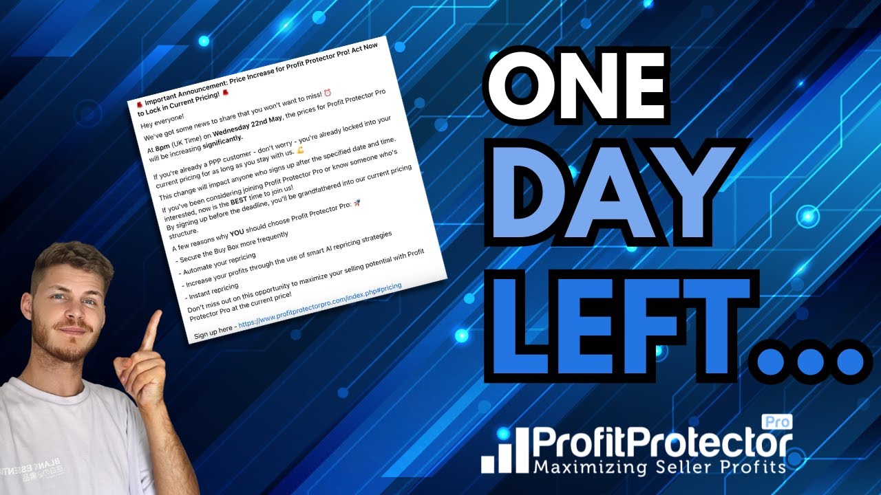 ONE DAY LEFT...To Lock In On Cheaper Pricing For Profit Protector Pro ...