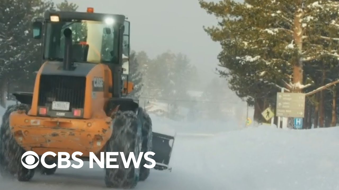 People trapped and running out of food after California blizzard - YouTube