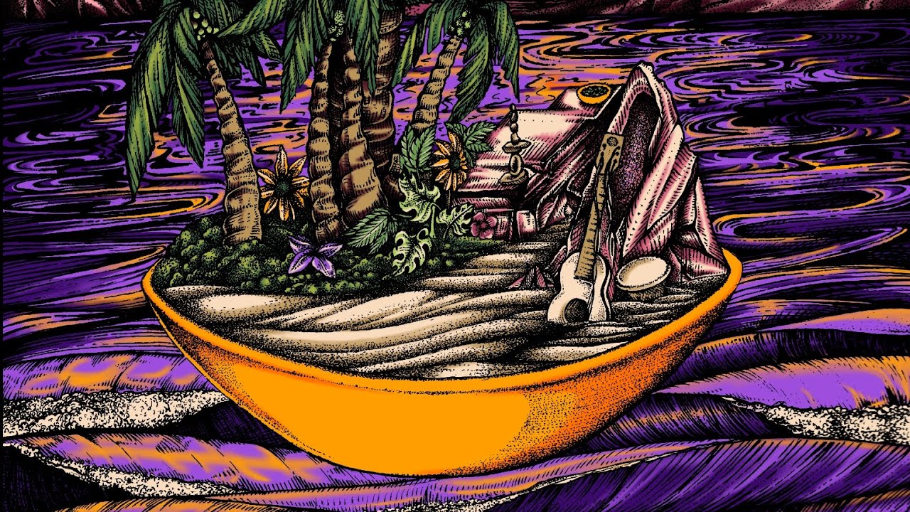 Ink drawing process from start to finish, Illustration Tittle 'FOREIGN ...