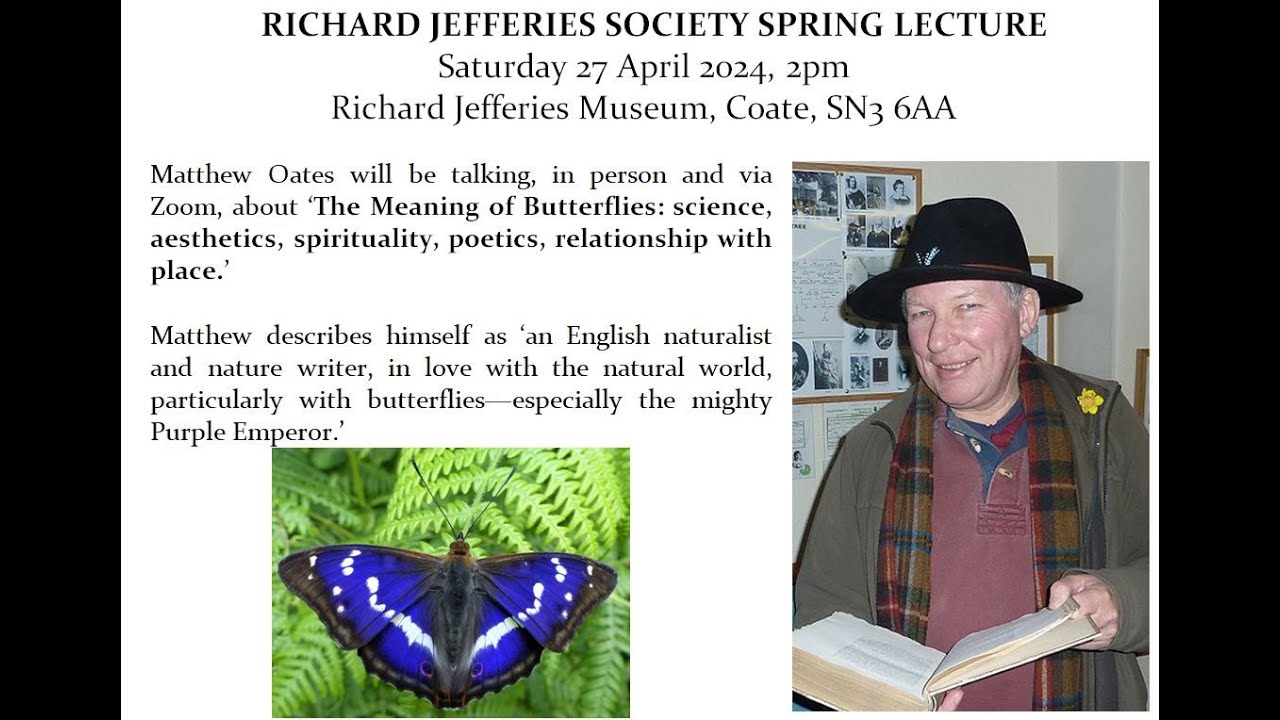 Matthew Oates talk on 'The Meaning of Butterflies' - YouTube