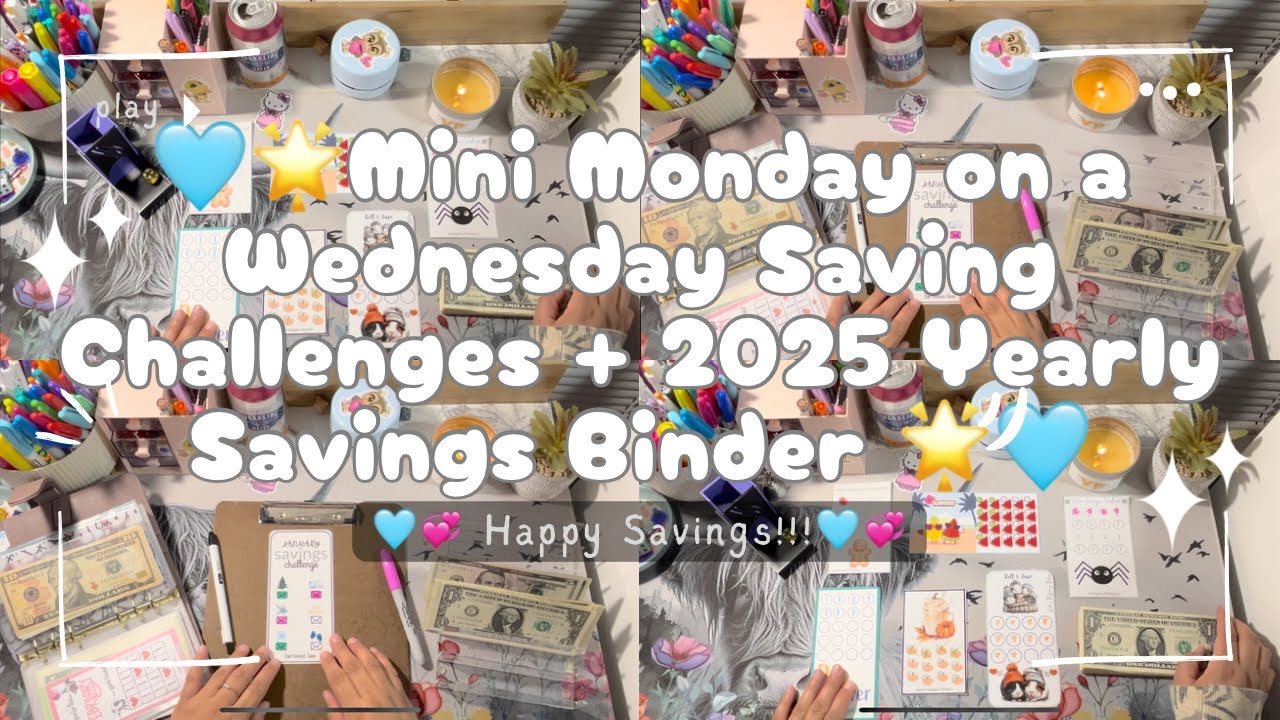 🌟Mini Monday on a Wed + 2025 Yearly Savings Binder #cashstuffing # ...