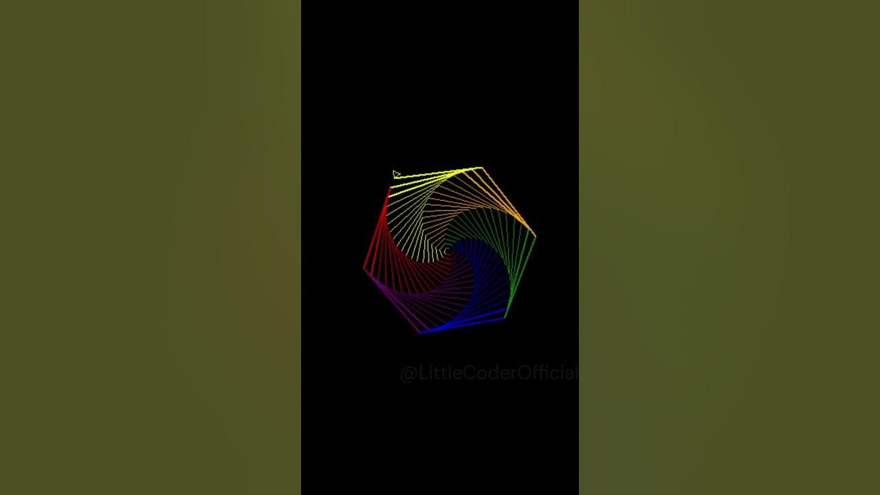 Draw A Rainbow 🌈 In Python Using 🐢turtle Graphics Shorts Python Coding Pythoncoding