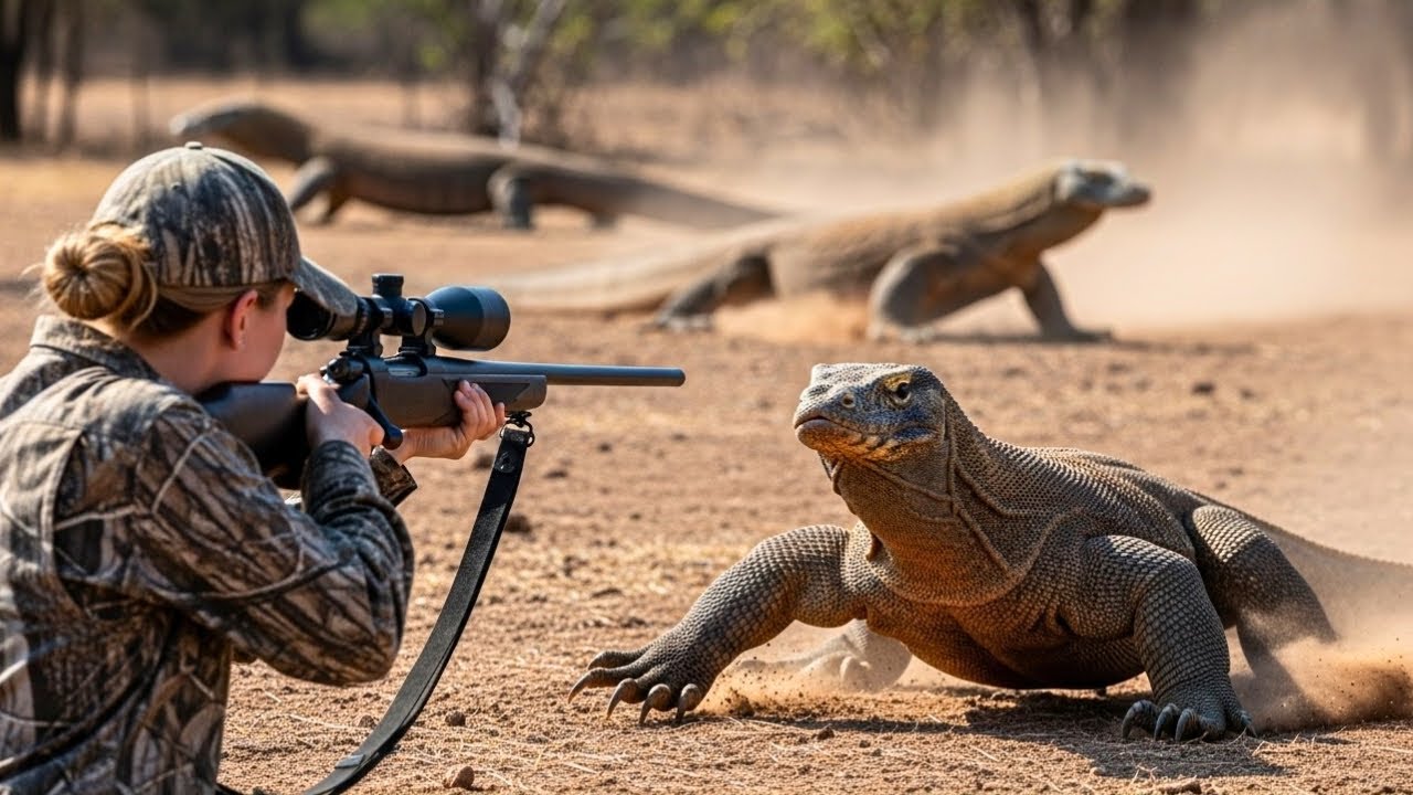 Komodo Dragon Hunting – Wild Showdown as Hunters Outsmart a Savage ...