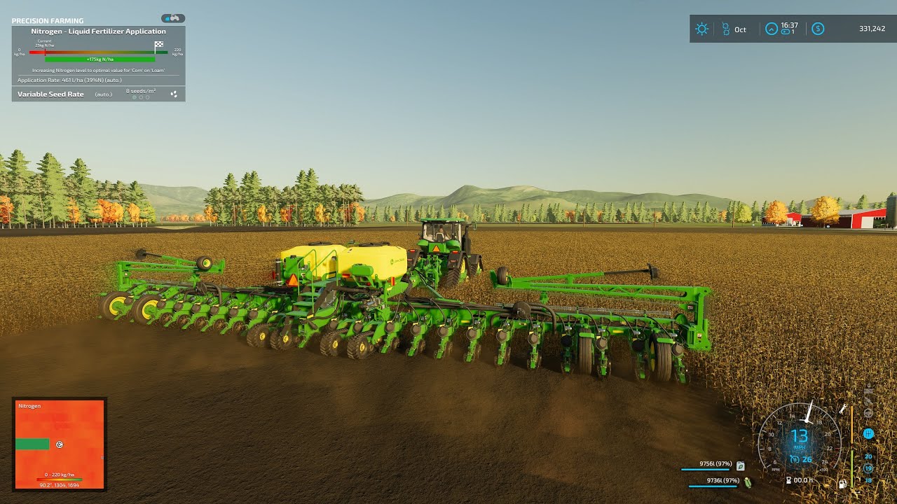 FS 22 * Michigan Dairy Farm 35 * New JD 8RX & JD 1775NT 2022 Planter ...