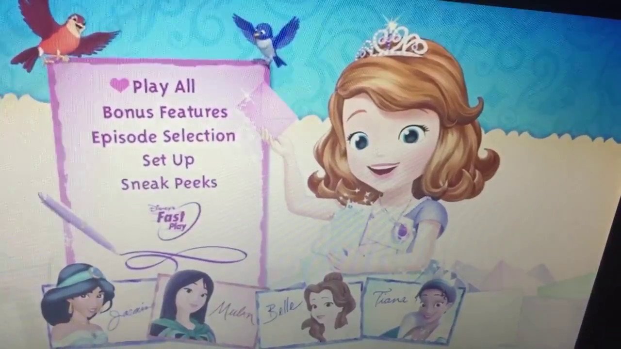 Dear Sofia: a royal collection DVD Menu Music - YouTube