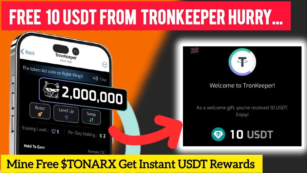 Tronkeeper Airdrop | Earn Free $TONARX & USDT Rewards | Free Tronkeeper ...