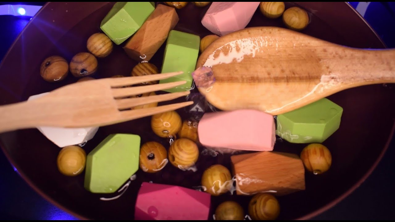 ASMR | 1 Hour of Delicious Sounds of Wood Soup😋 - YouTube