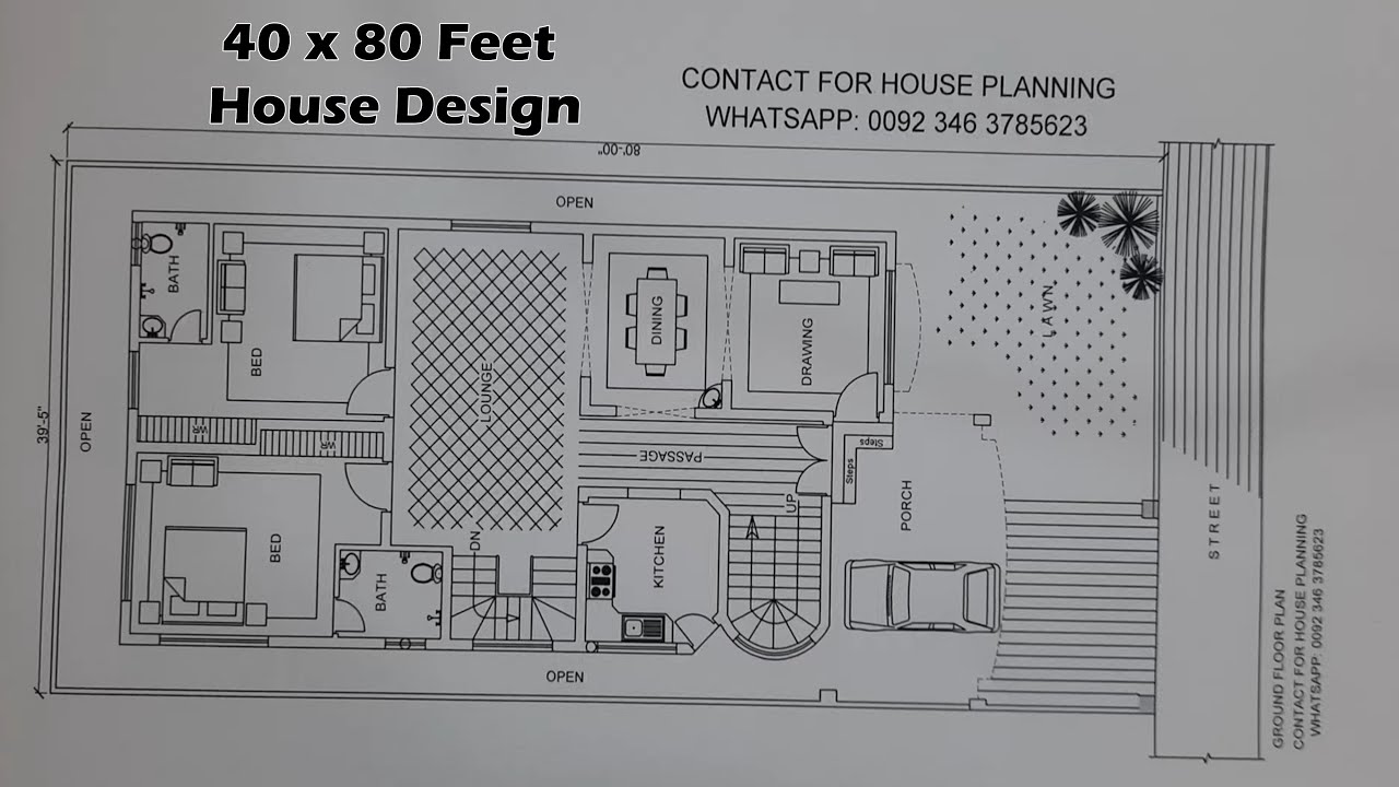 40 x 80 House Plan | Luxury House Plan | Best House Plan - YouTube