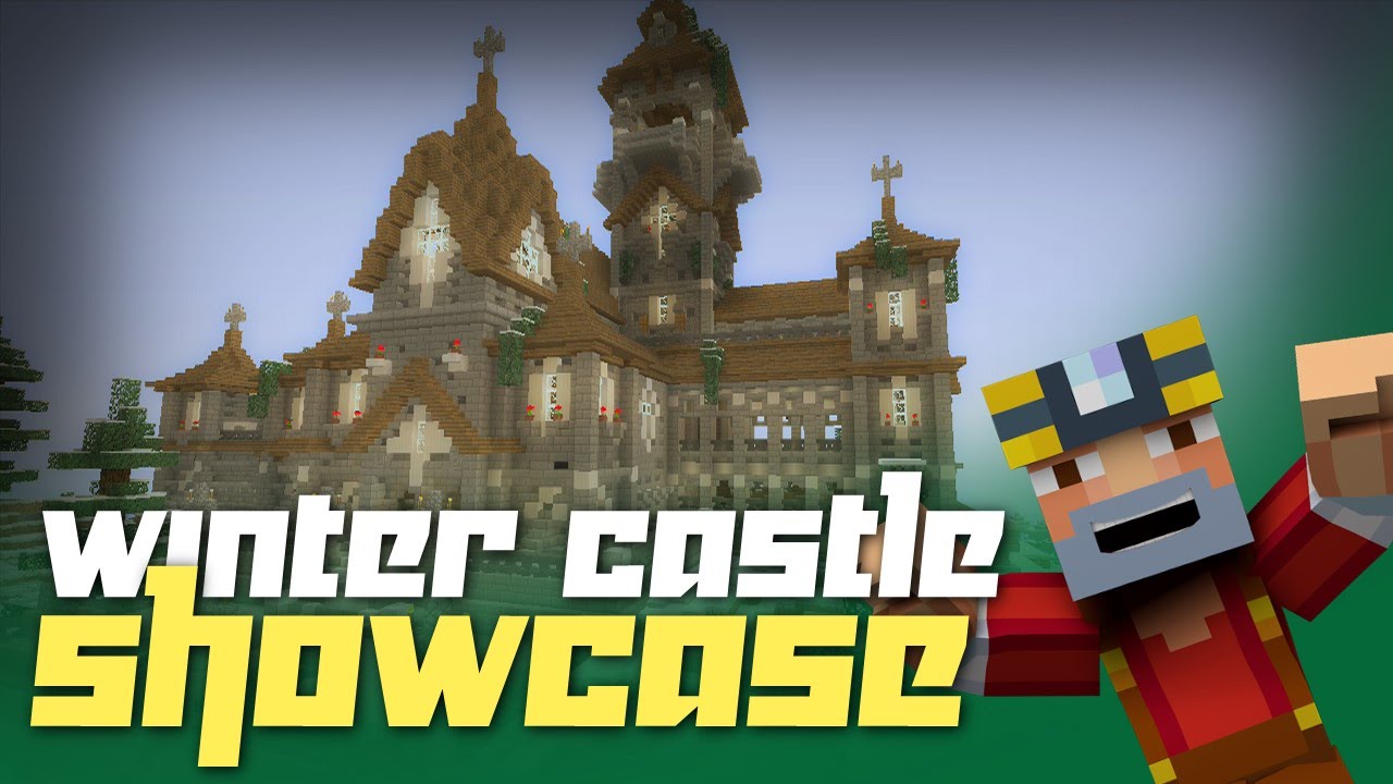 Minecraft Xbox 360: Awesome Winter Castle Tour and Showcase! - YouTube