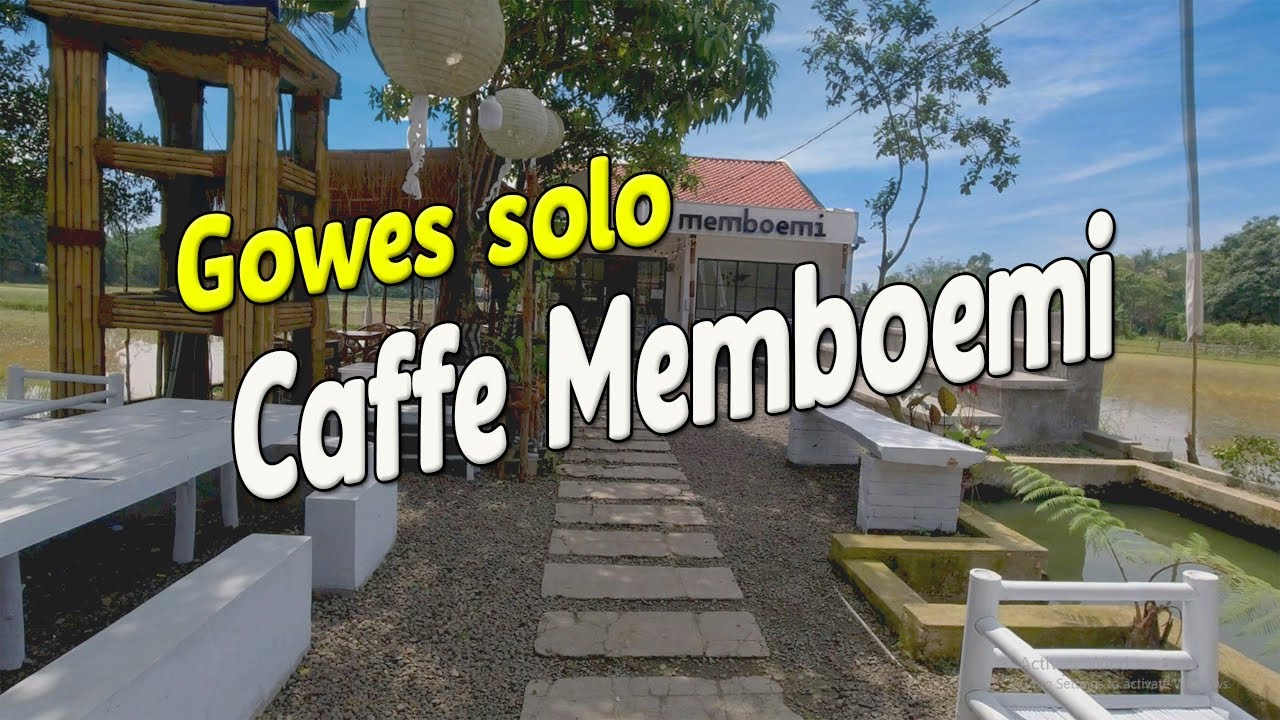 GOWES SOLO MAMPIR KE SPOT NGOPI DI TENGAH SAWAH | CAFFE MEMBOEMI - YouTube