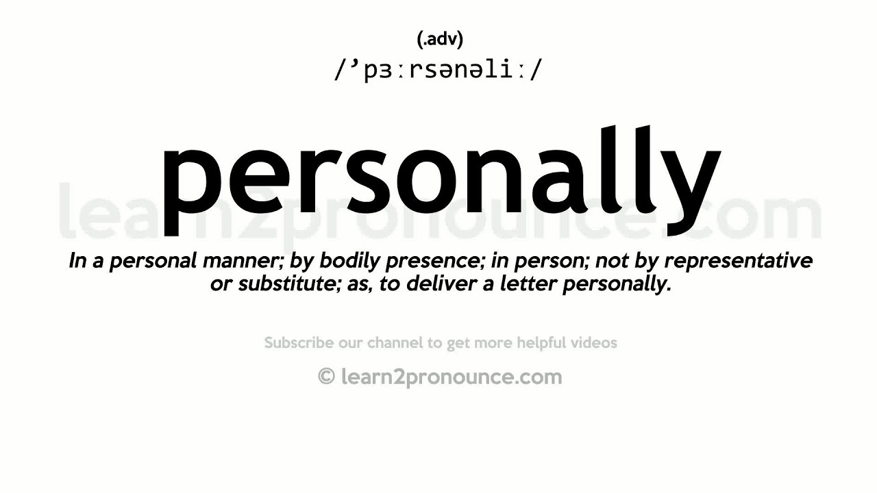 Pronunciation Of Personally Definition Of Personally YouTube pronunciation-of-personally-definition-of-personally-youtube
