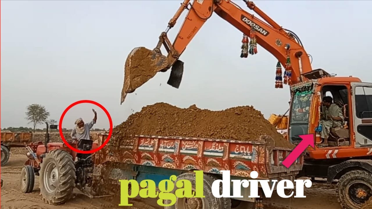 Excavator Crawler Crane and Construction Trali Tractor IMT 565 - YouTube