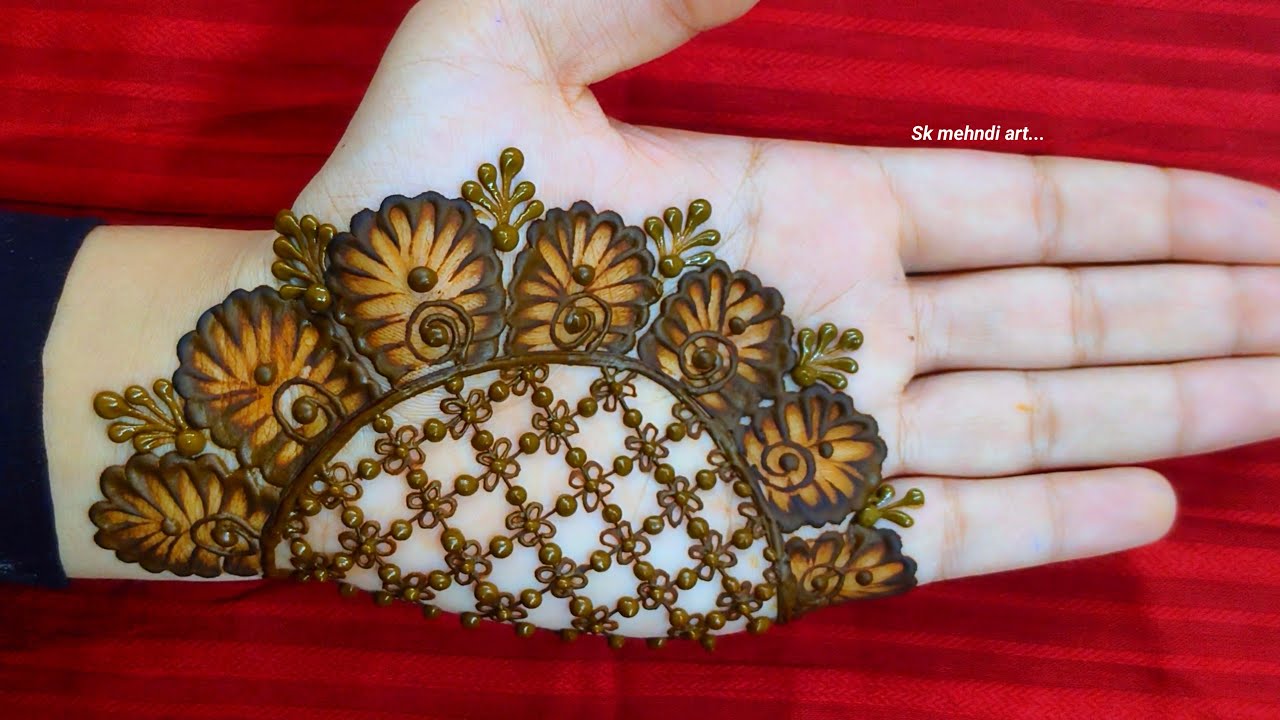 Very easy full hand mehndi design | front hand mehndi design simple ...