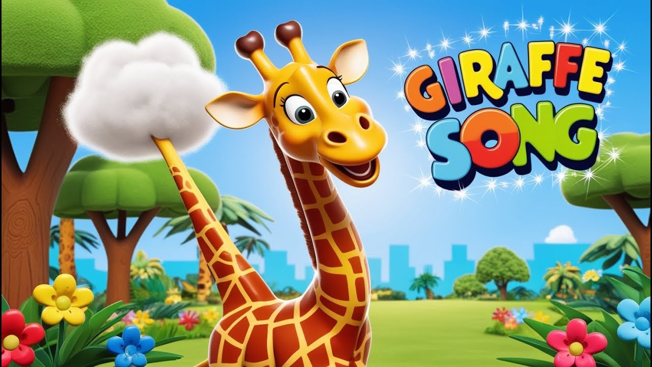 🎵 Giraffe’s 🦒 Tall Tale Song for Kids | Fun Animal Songs and Stories 🌳 ...