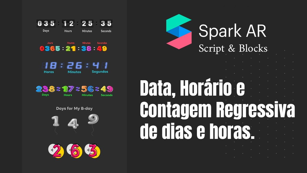 Blocks de Timer e Contagem Regressiva para Meta Spark AR - YouTube