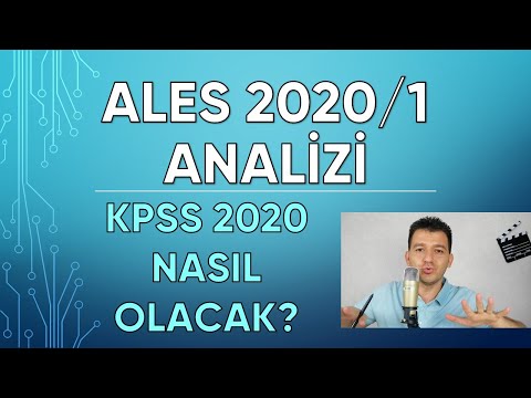 ALES 2020 ANALİZİ | ALES PUAN HESAPLAMA | KPSS 2020 TAHMİNLERİ