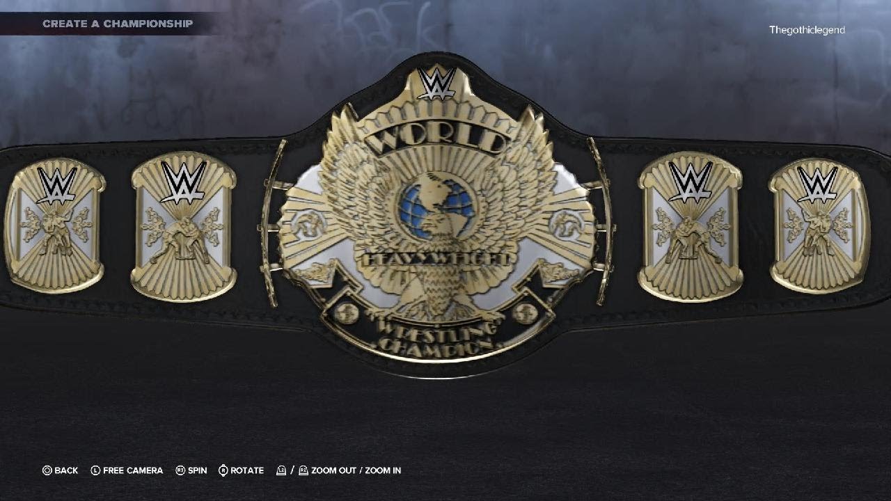 #WWE2K24 - Custom Titles - WWE Dual Plated Winged Eagle Championship ...