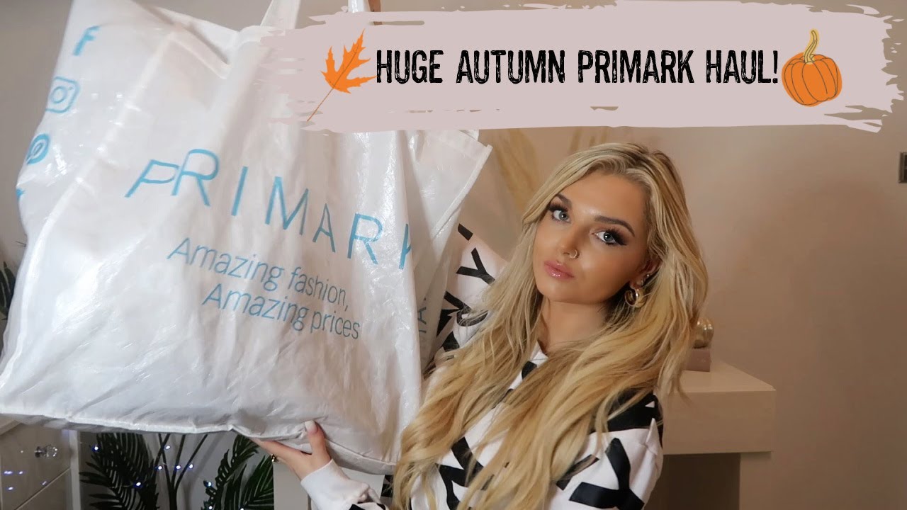 HUGE AUTUMN TRY ON PRIMARK HAUL (CLOTHES AND HOMEWARE) 2020 AD - YouTube