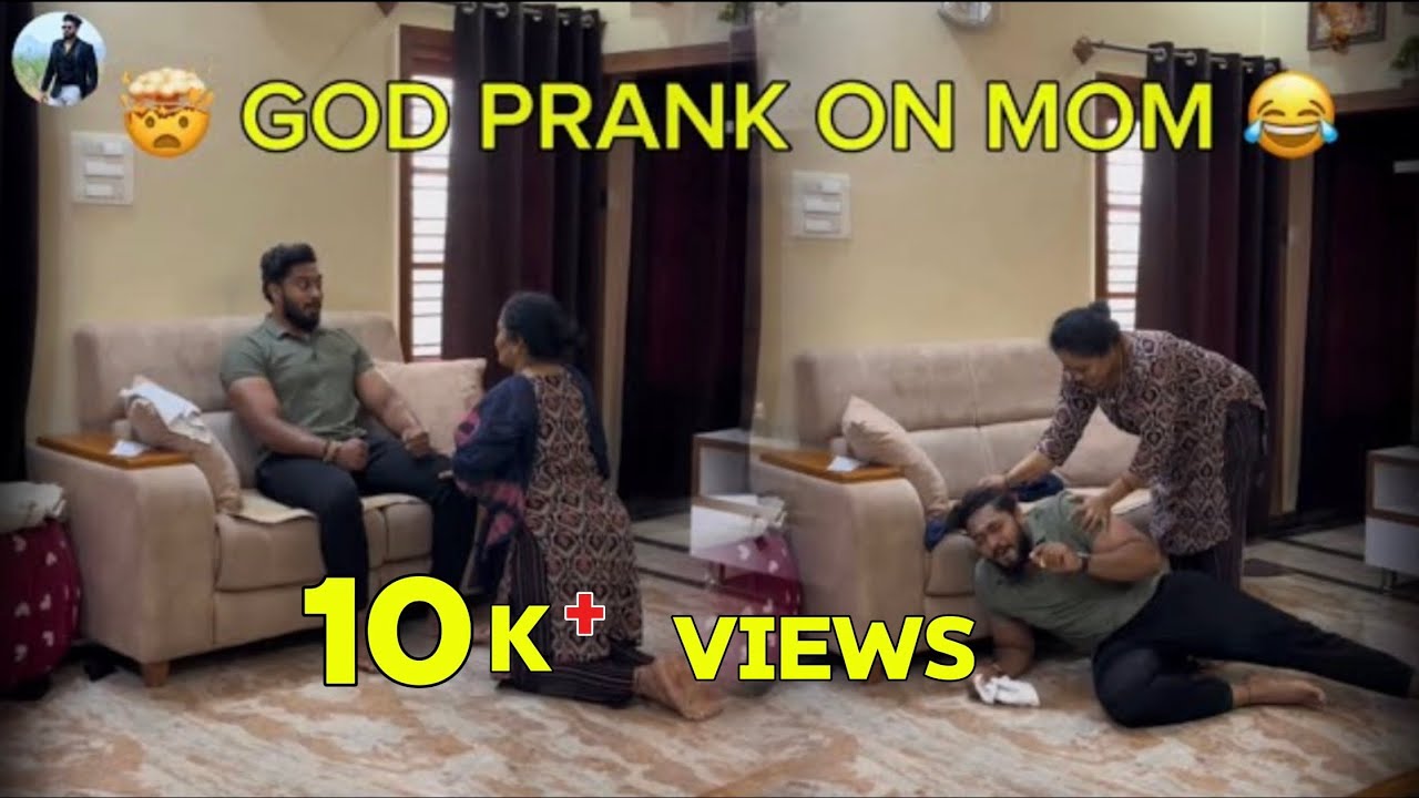 🤯 GOD PRANK 😰 ON MOM 😂| Kannada Prank | Kannada Gym Adda | @Vasanth_raj1 |#prank - YouTube