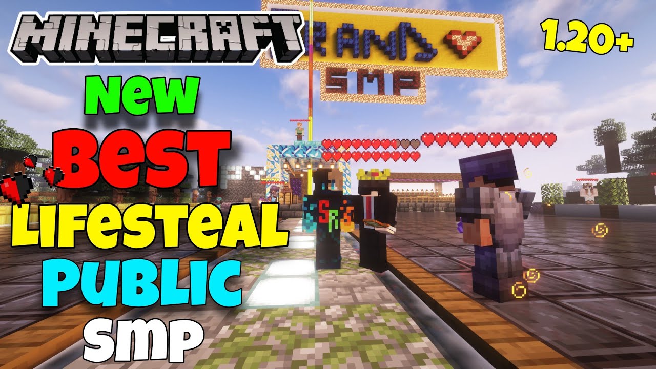 Best lifesteal SMP For java and Bedrock🥰 || 1.20+ Minecraft SMP server ...