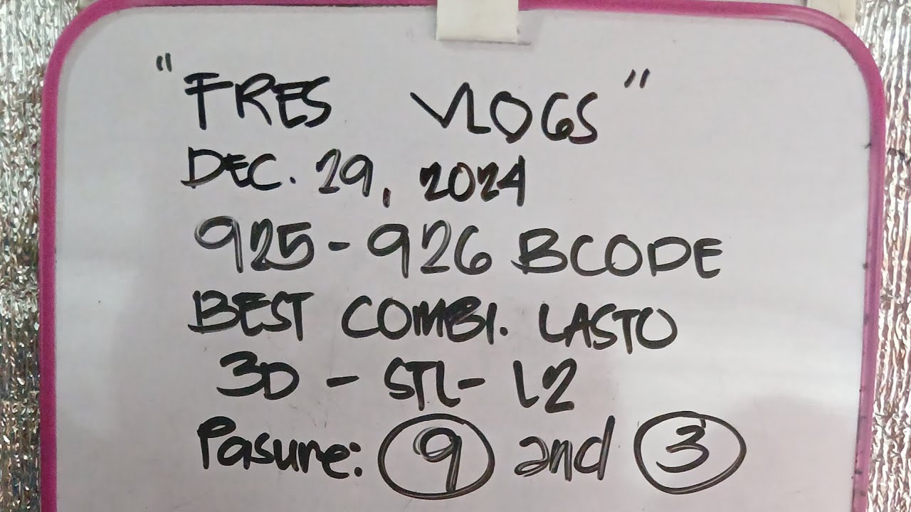 NINDOT PATDAN DECEMBER 29,2024 | BEST COMBINATION LASTO 3D STL | REGALO ...