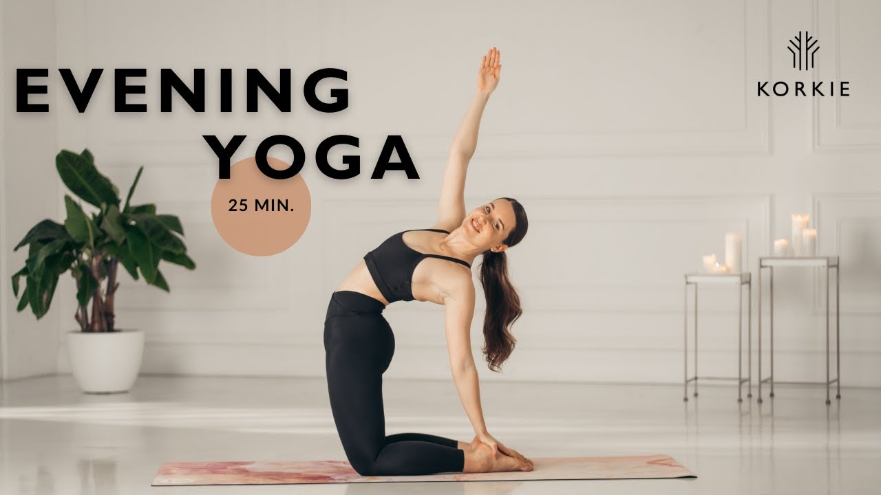 25 min. | EVENING YOGA | Calming practice for better sleep to unwind ...