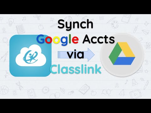 Synch Google Accounts via Classlink - YouTube