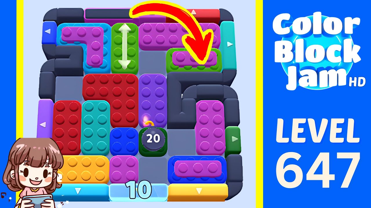 Color Block Jam Level 647 Solution Walkthrough - YouTube