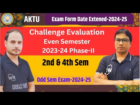 2nd/4th Sem II Challenge Evaluation Even Semester for session 2023 24 ...