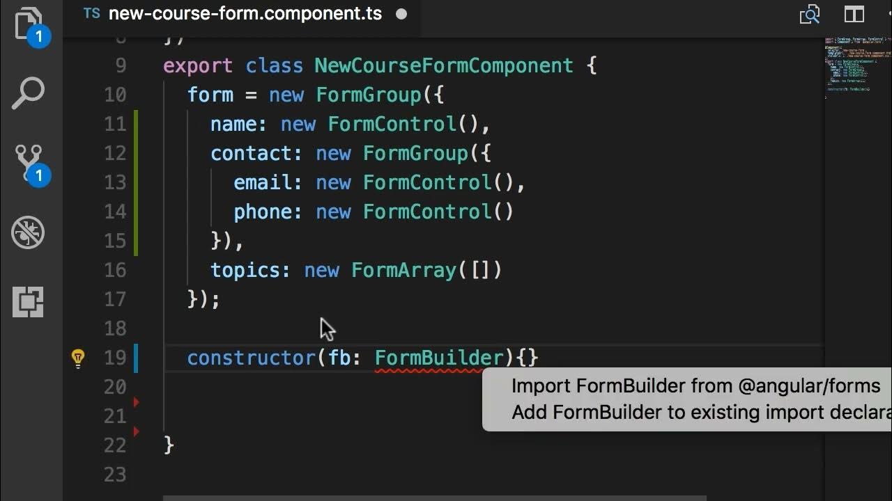 Angular | Beginner to Pro #110 - FormBuilder [By Mosh Hamedani] - YouTube