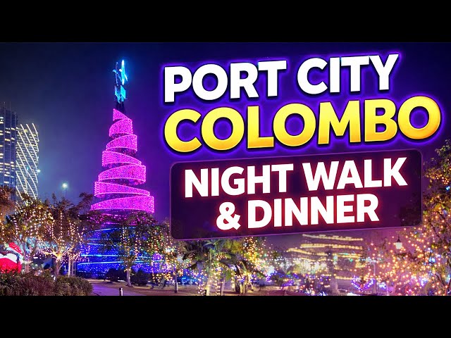Colombo Port City At Night