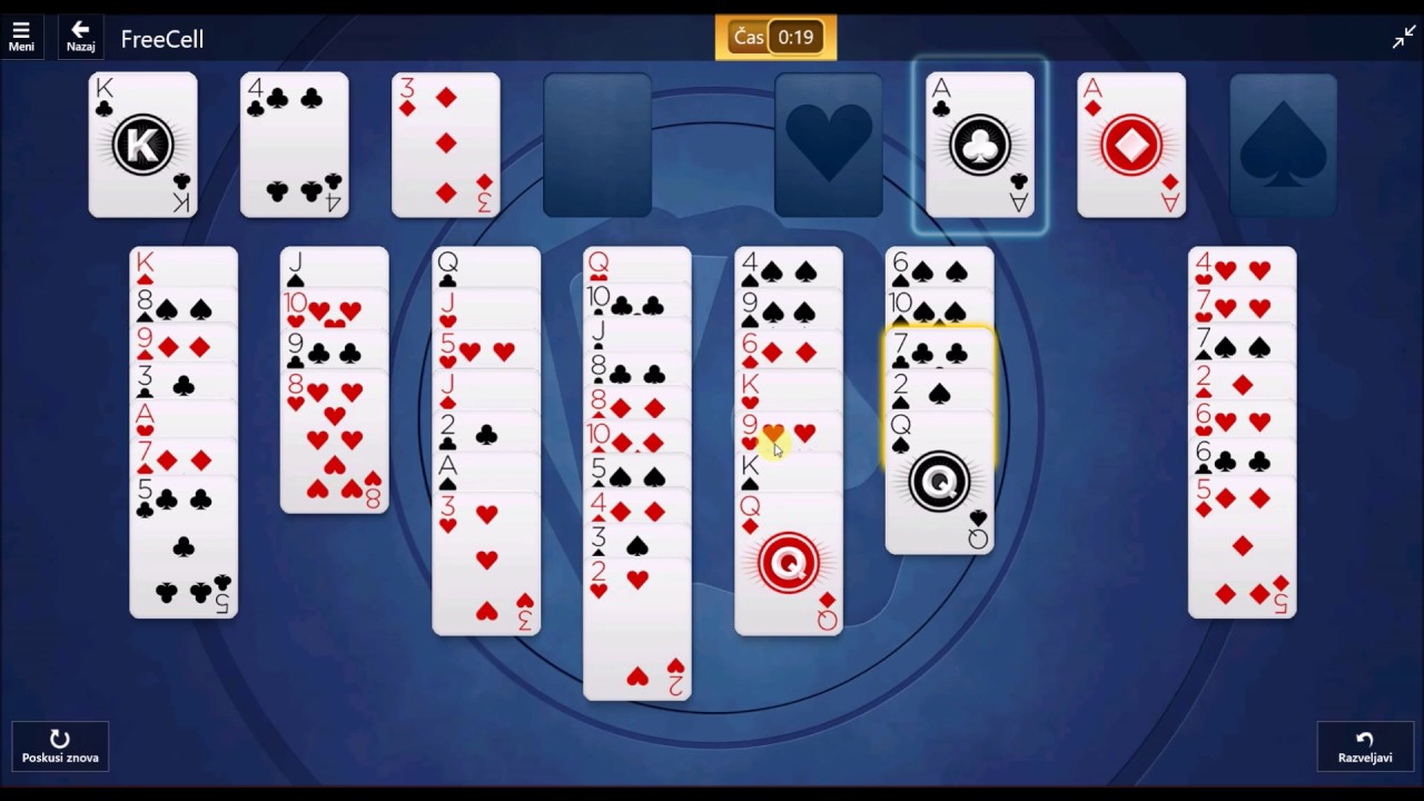 Microsoft Solitaire Collection - FreeCell March 27 2017 - YouTube