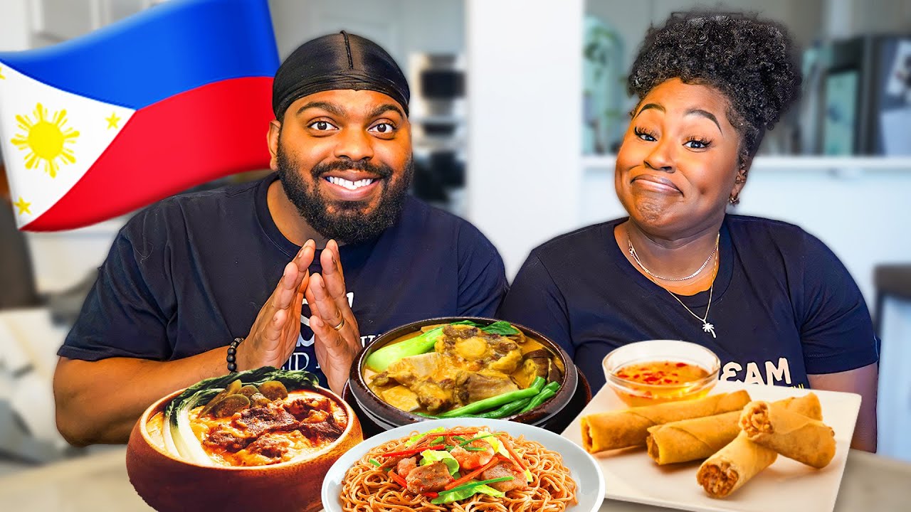Trying FILIPINO FOOD for the FIRST TIME! - YouTube