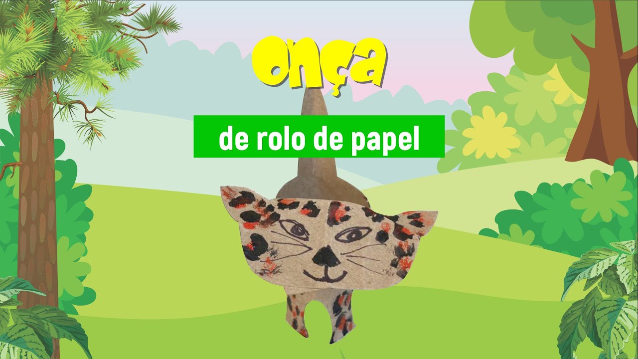 Como fazer - Onça de rolinho de papel - YouTube
