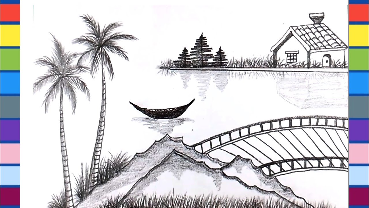 How to draw a bd scene | How to draw simple bd scene | How to draw easy ...