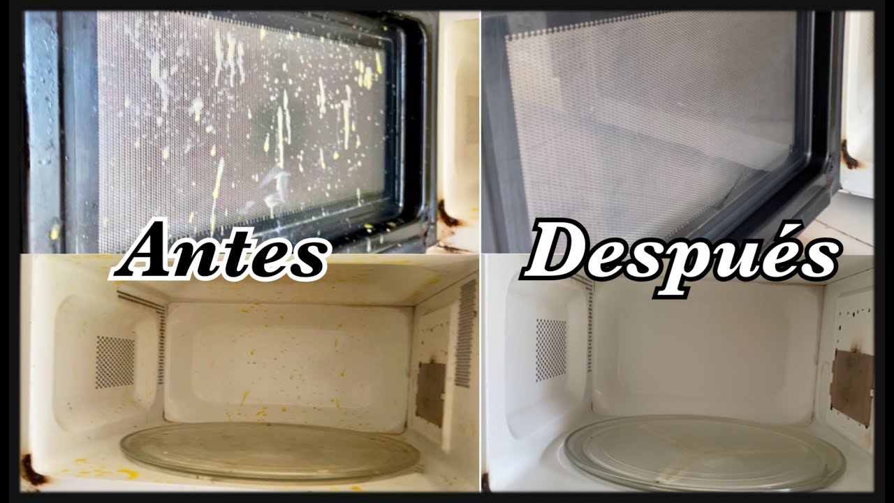 COMO LIMPIAR MICROONDAS MUY SUCIOS FACIL 100% EFECTIVO| Lesly Alemán ...