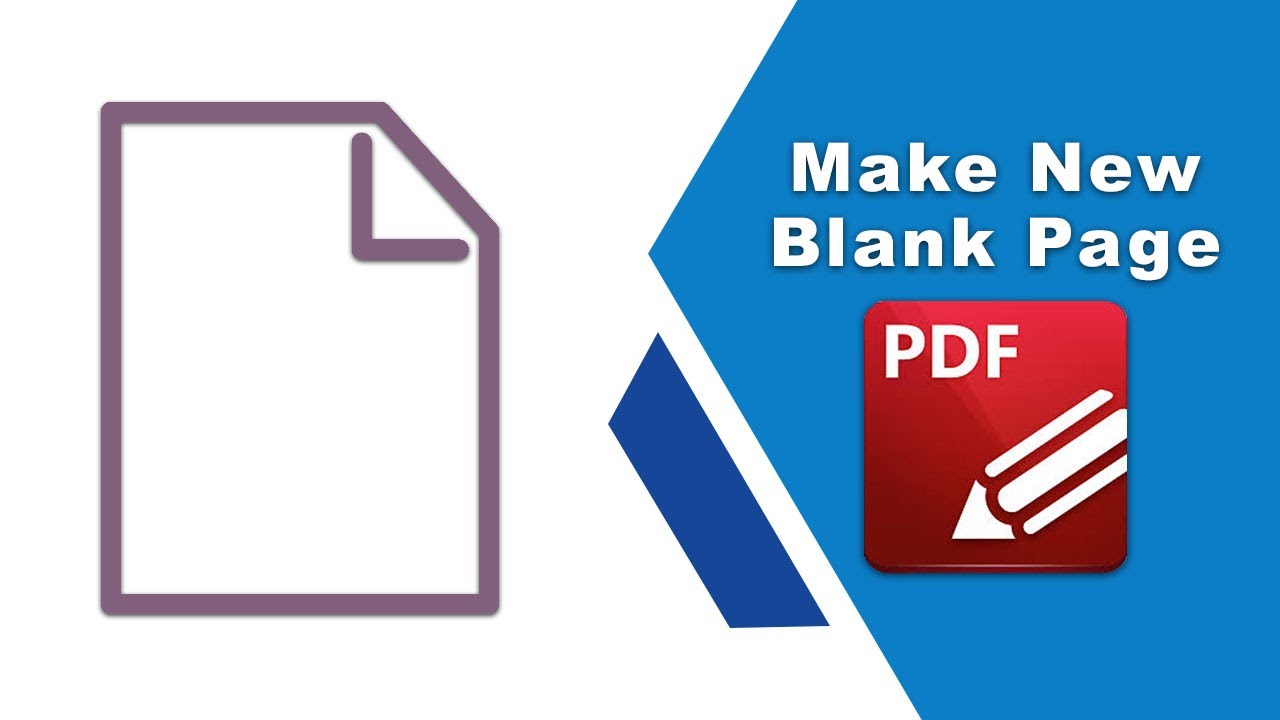 How to make a new blank page in PDF XChange Editor - YouTube