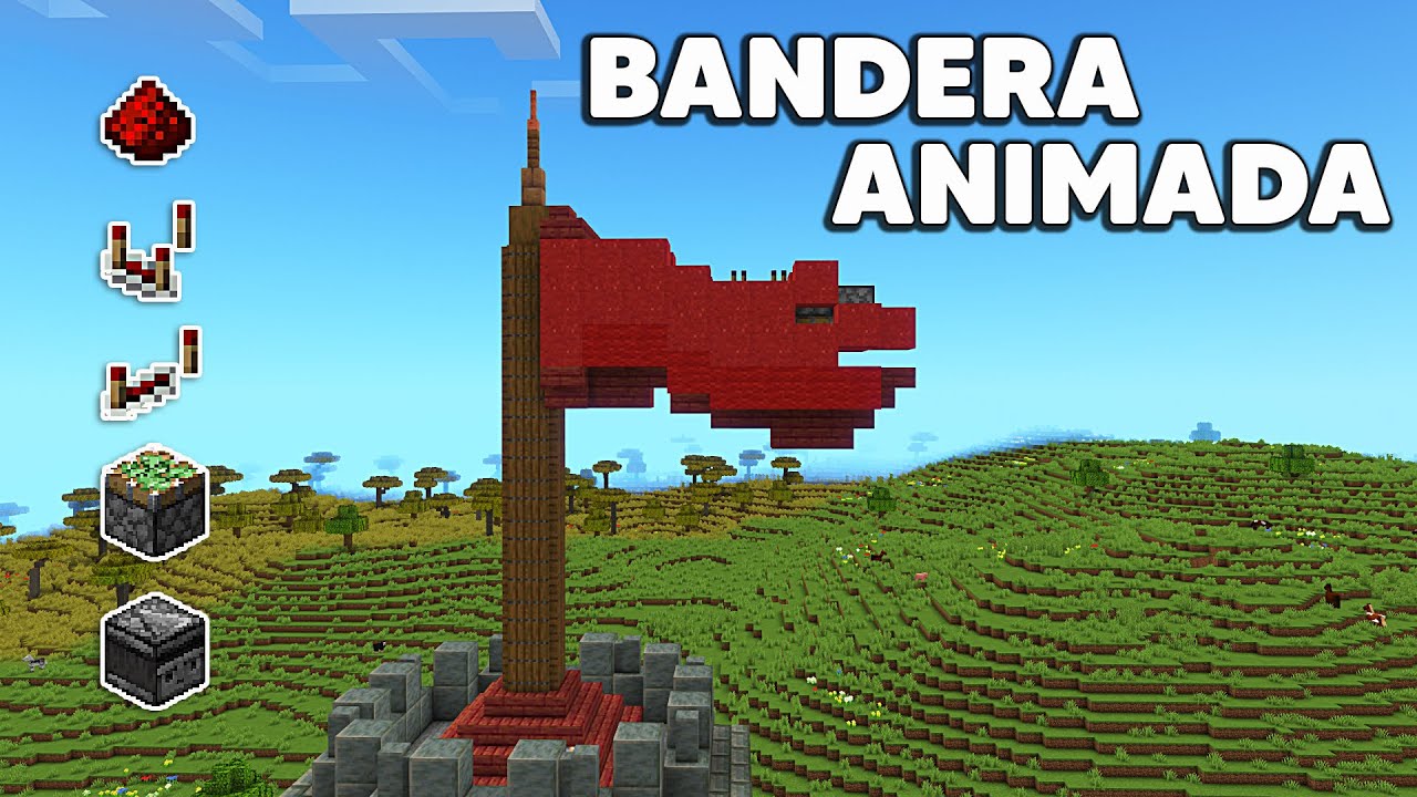 Cómo hacer una Bandera en Movimiento en Minecraft Java 🏳 - YouTube