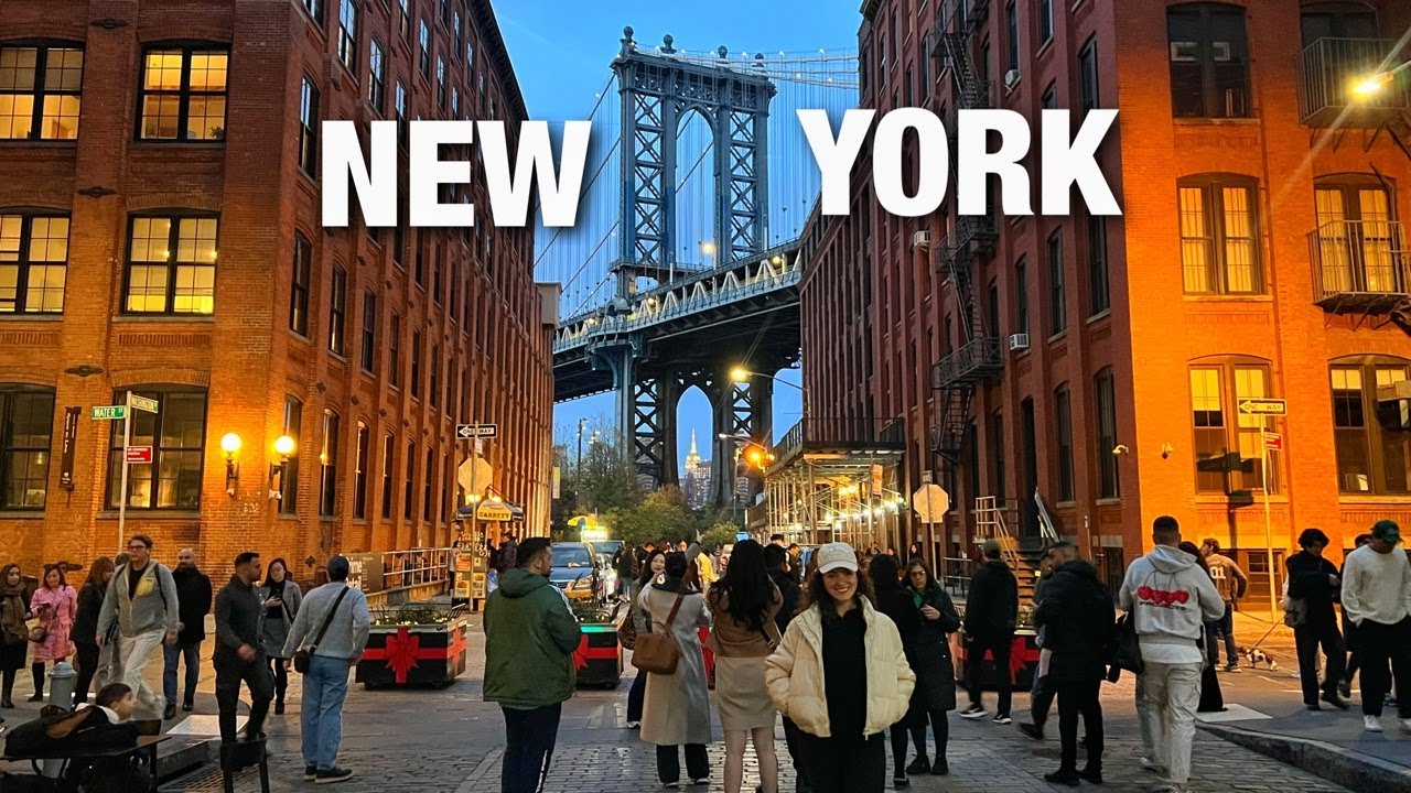New York City LIVE Brooklyn Bridge, Dumbo, Chinatown, SoHo, Little ...