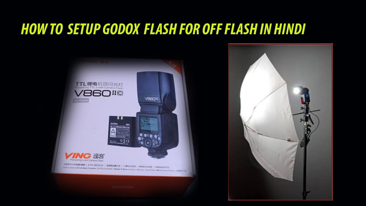 How to setup godox flash for off flash in hindi . - YouTube